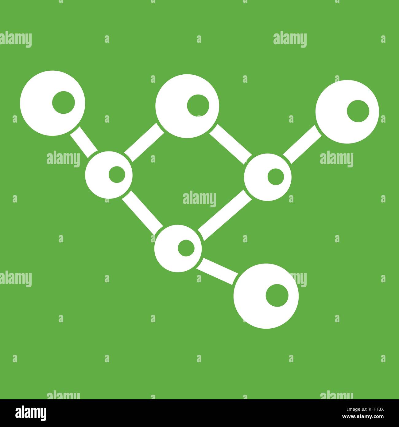 Molecule structure icon green Stock Vector Image & Art - Alamy