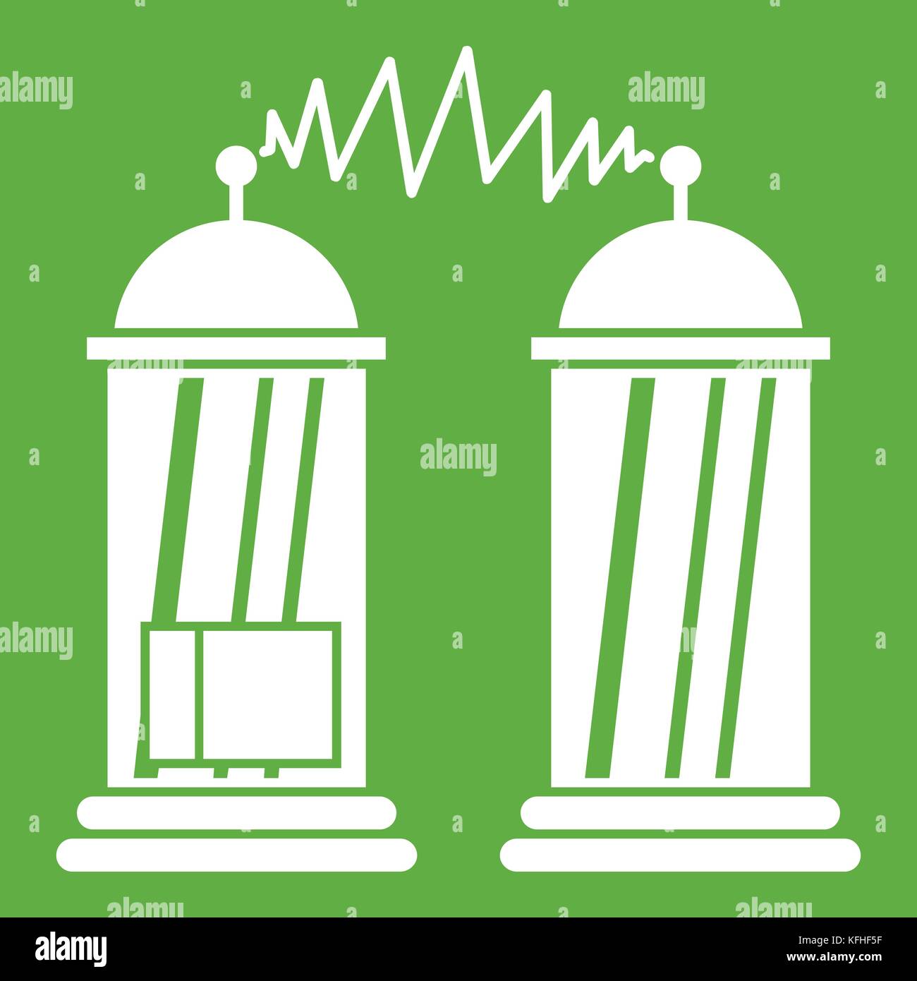 Electrical impulses icon green Stock Vector Image & Art - Alamy