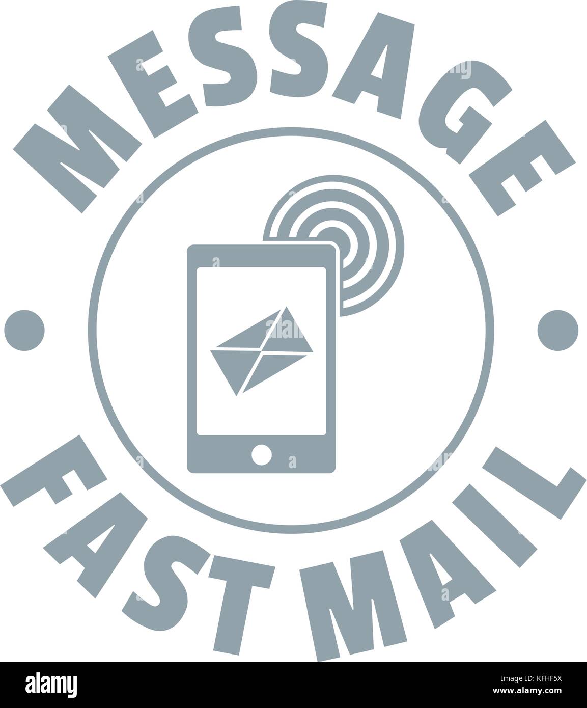Fast mail logo, simple gray style Stock Vector Image & Art - Alamy
