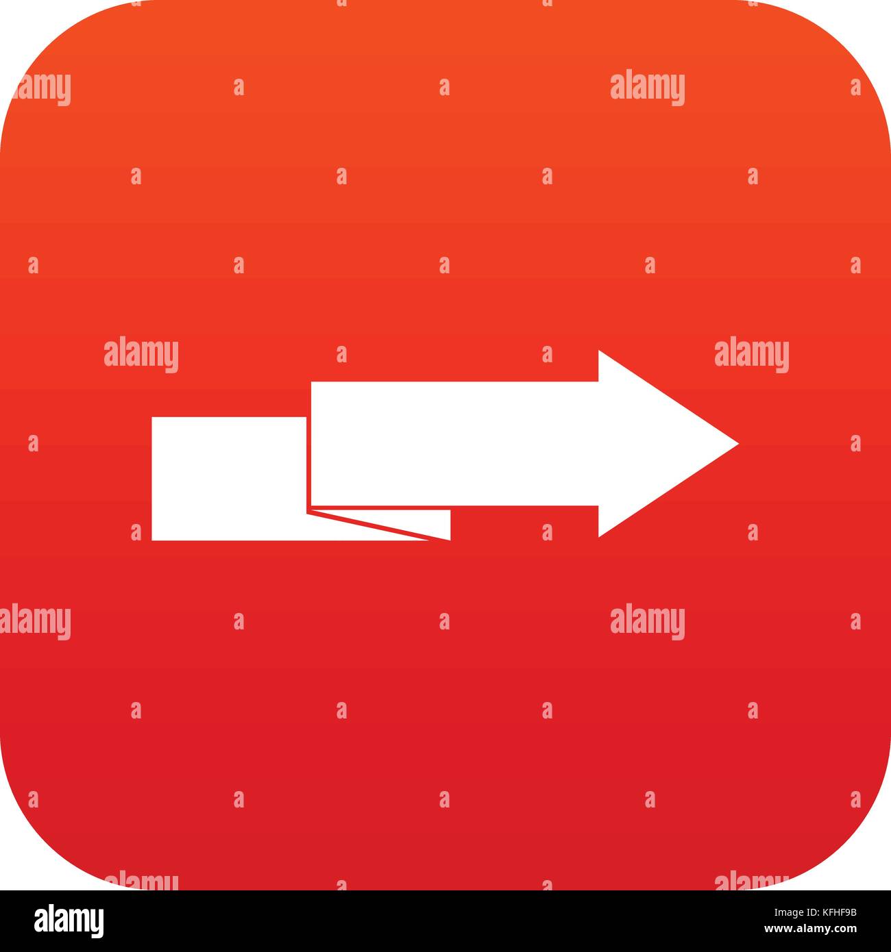 Arrow to right icon digital red Stock Vector Image & Art - Alamy