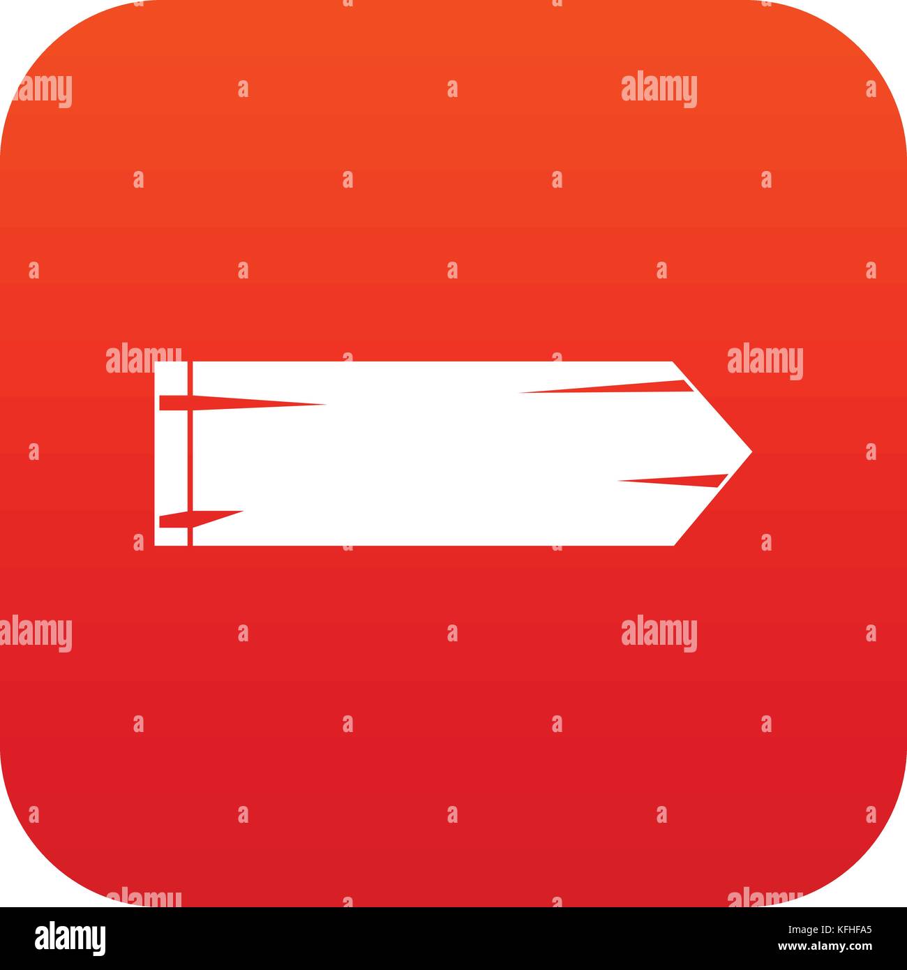 Thick arrow icon digital red Stock Vector Image & Art - Alamy