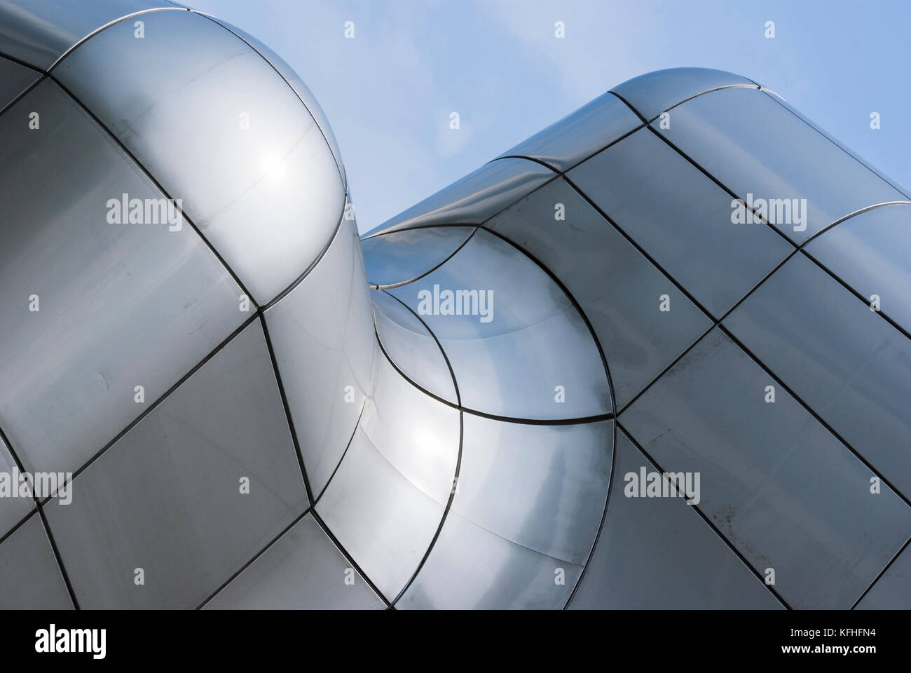 Detail of futuristic sewage pumping station at Spaklerweg in Amsterdam ...