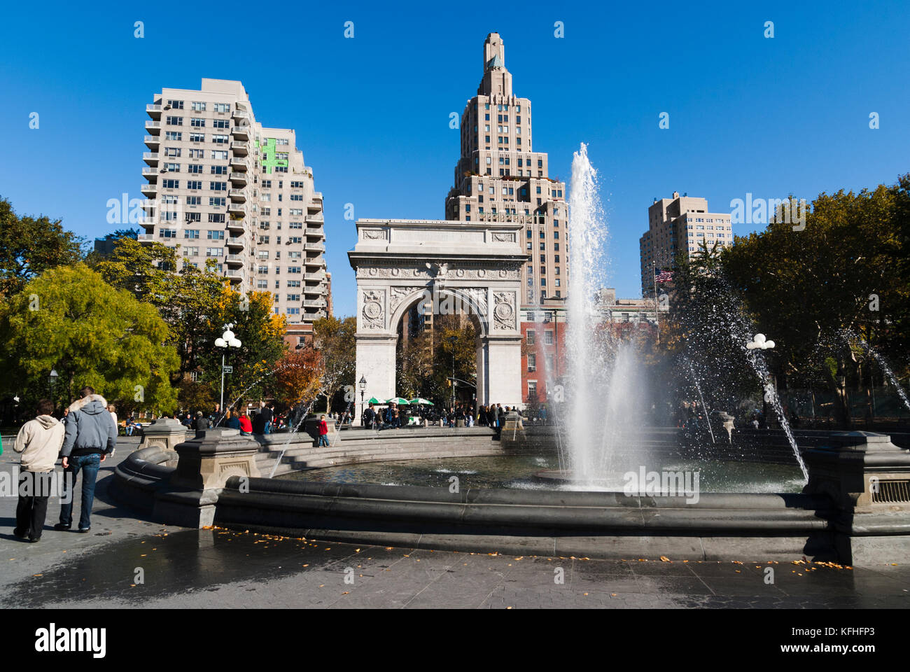 Washington Square Park, Greenwich Village, Lower Manhattan, New York ...