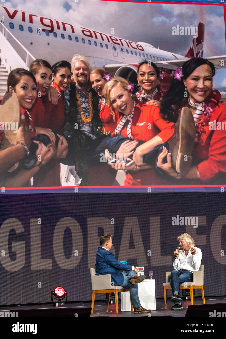 New York, USA, 28 October, 2017. British entrepreneur Sir Richard ...