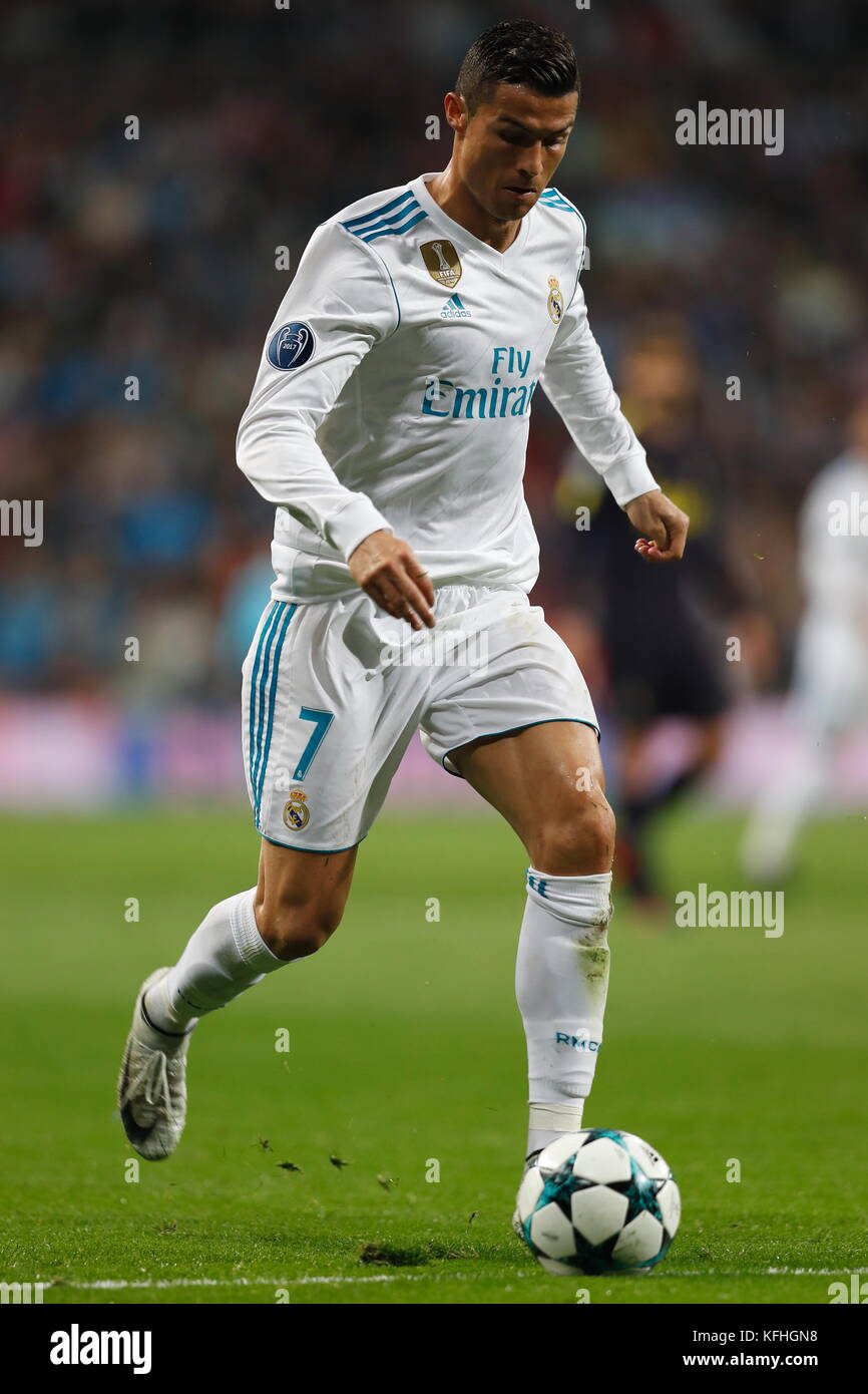 Madrid, Spain. 17th Oct, 2017. Cristiano Ronaldo (Real) Football/Soccer ...