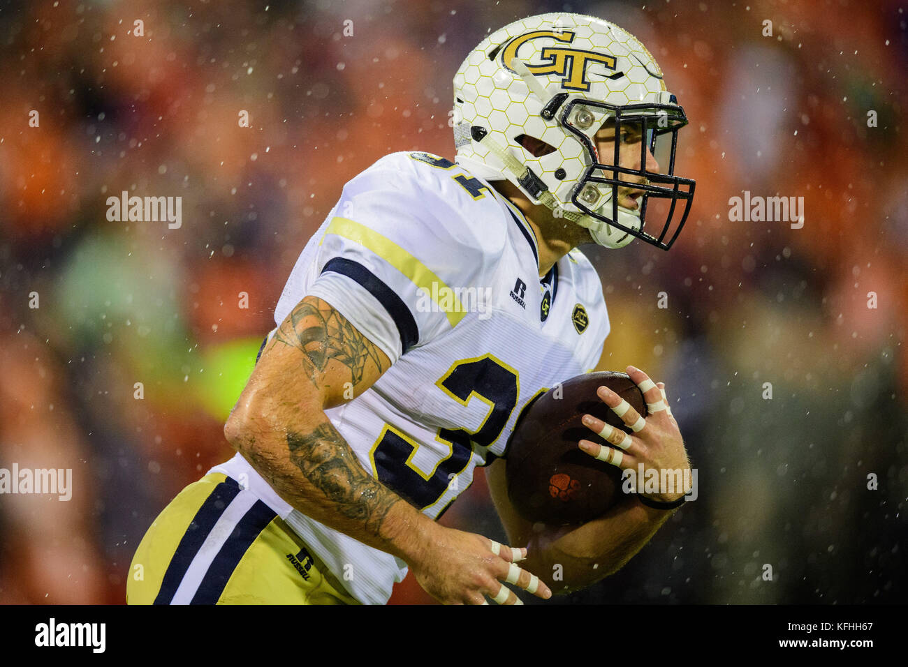 Georgia Tech running back Nathan Cottrell (31) during the NCAA college ...