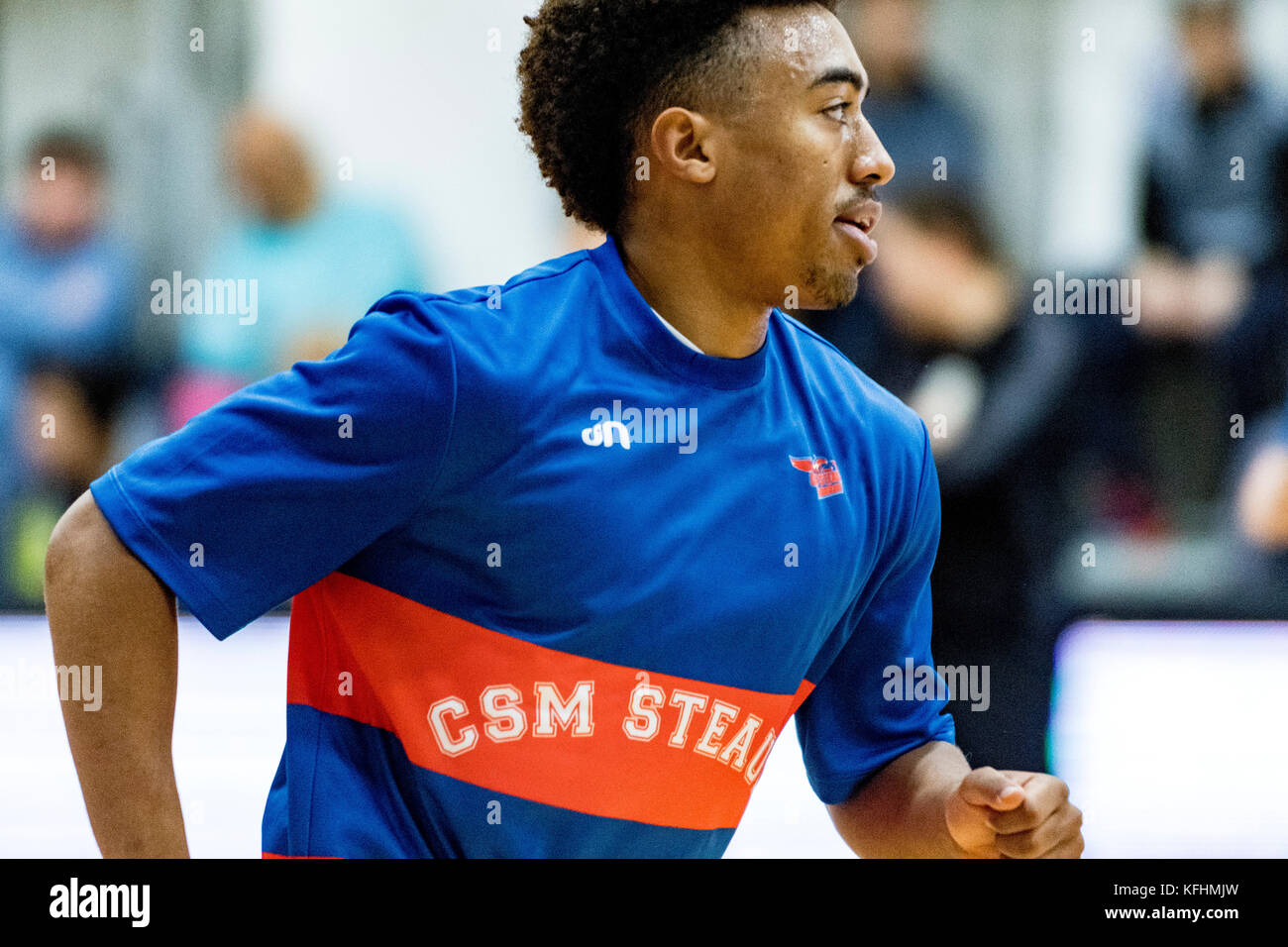 October 28, 2017: Brandon Taylor #5 (CSM Steaua Bucharest) during the ...