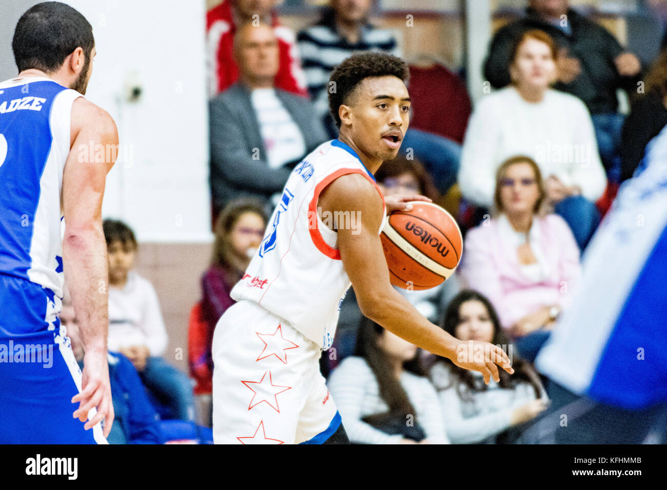 October 28, 2017: Brandon Taylor #5 (CSM Steaua Bucharest) during the ...