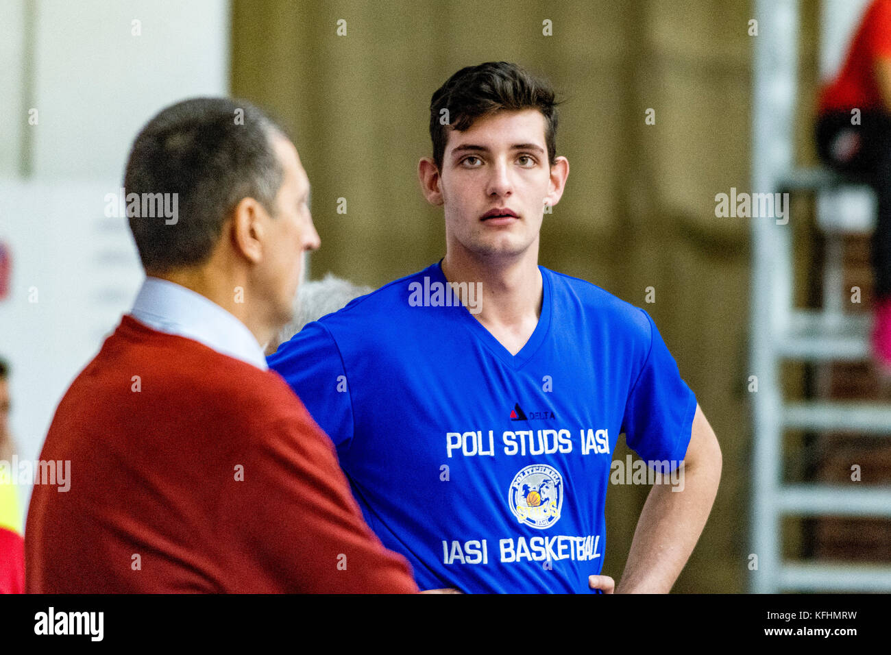 October 28, 2017: Andrei Calenic (CS Politehnica Iasi) during the LNBM ...