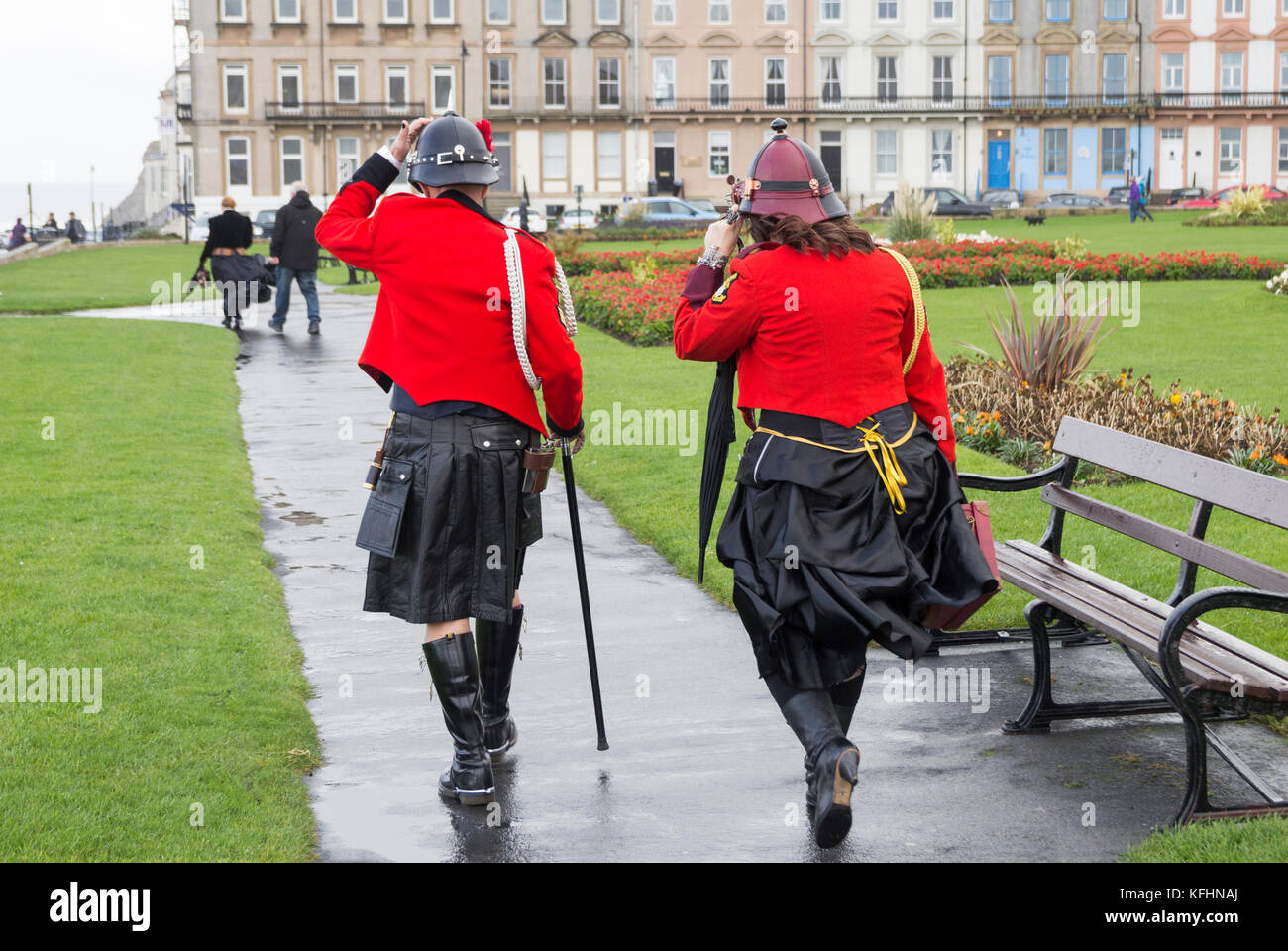 Whitby Goth weekend, Whitby, North Yorkshire, England. UK Stock Photo ...