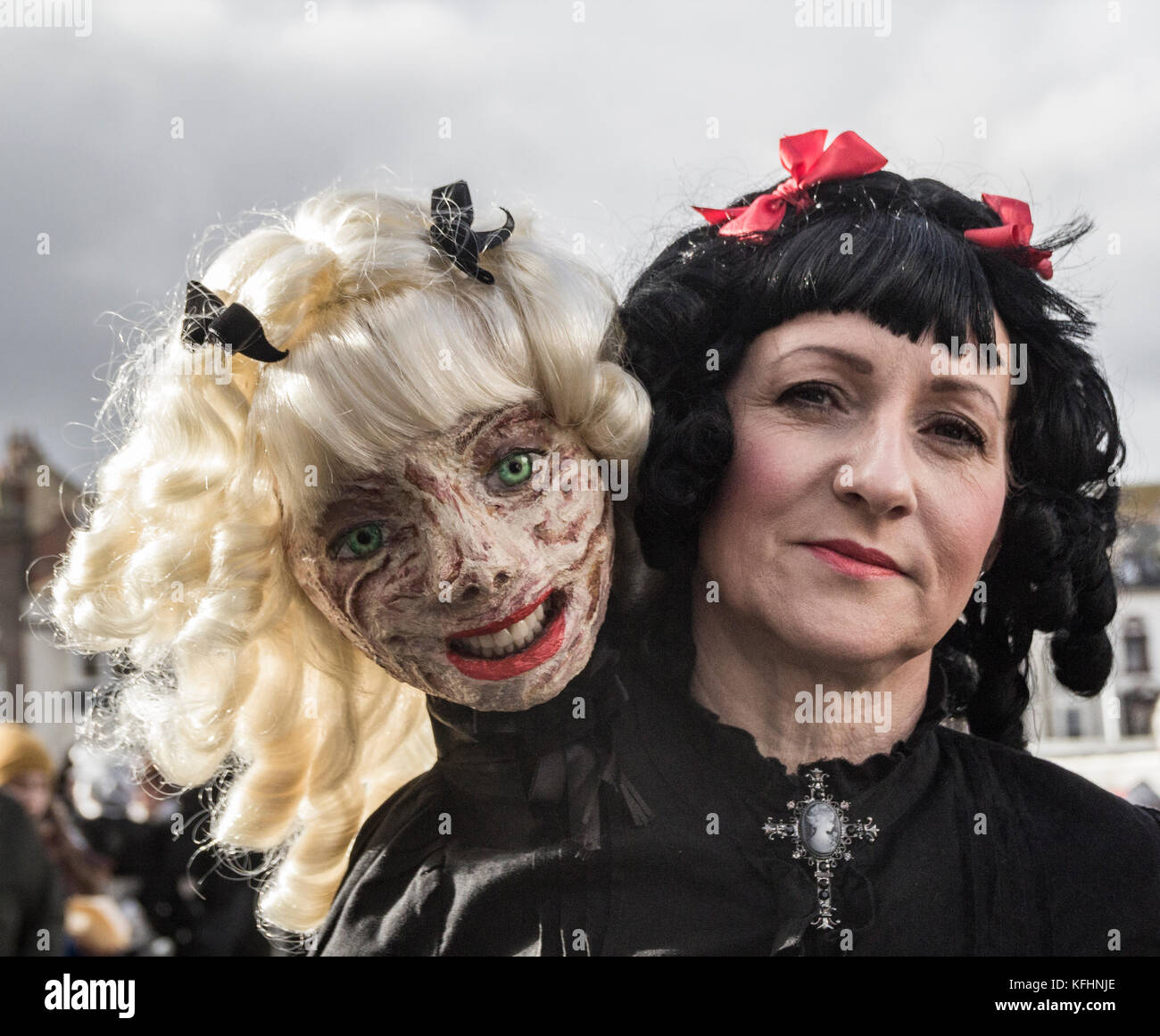 Whitby Goth weekend, Whitby, North Yorkshire, England. UK Stock Photo ...