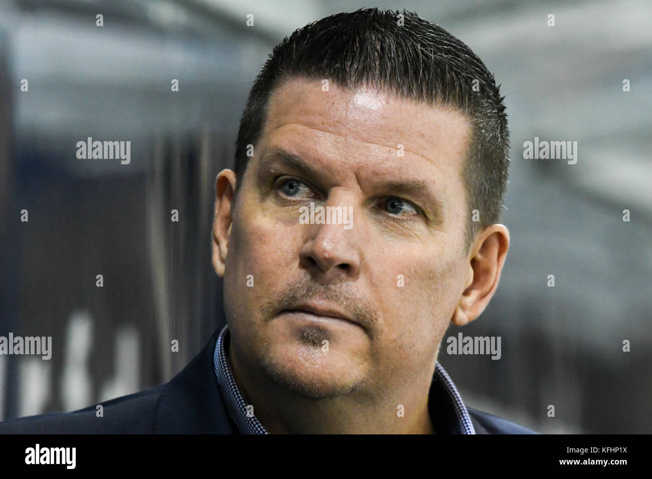 Straubing, Germany. 29th Oct, 2017. Straubing's coach Tom Pokel ...