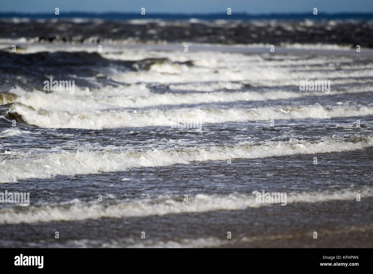 Rewa, Poland. 29th October, 2017. Storm Herwart on Zatoka Pucka (Bay of ...