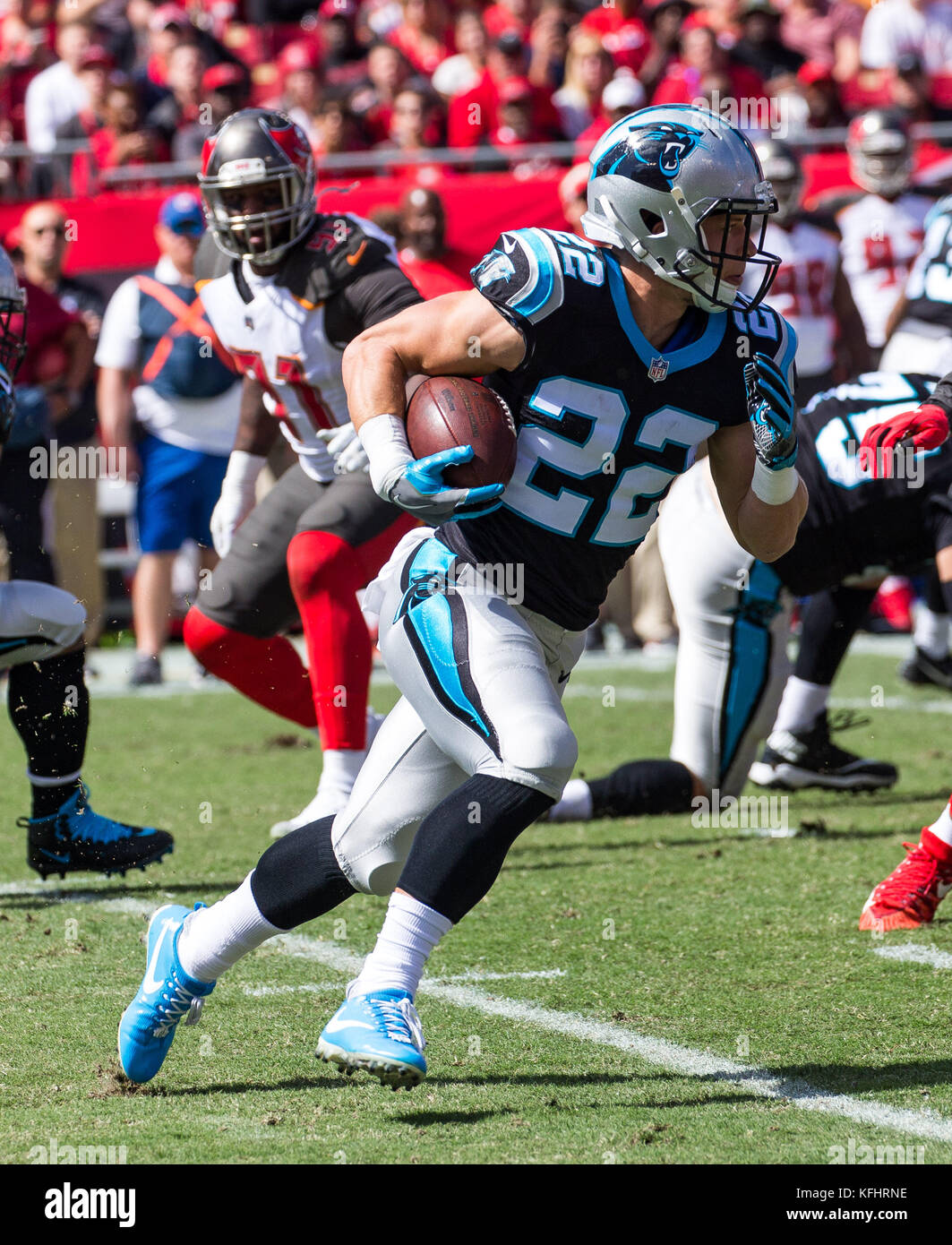 October 29, 2017 - Carolina Panthers running back Christian McCaffrey ...
