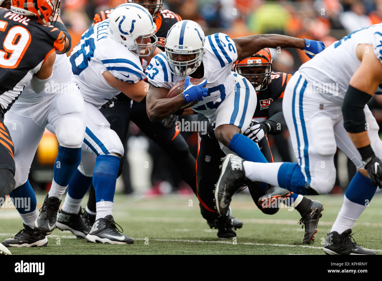 October 29th, 2017: Indianapolis Colts running back Frank Gore (23 ...