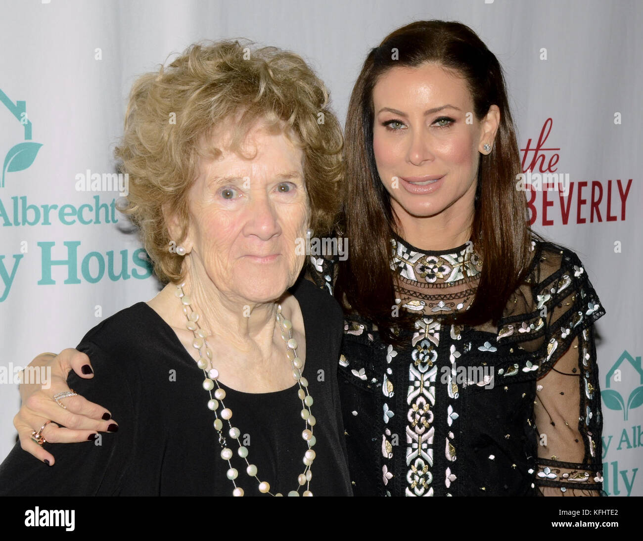 Los Angeles, California, USA. 28th Oct, 2017. PEGGY ALBRECHT and SYDNET ...