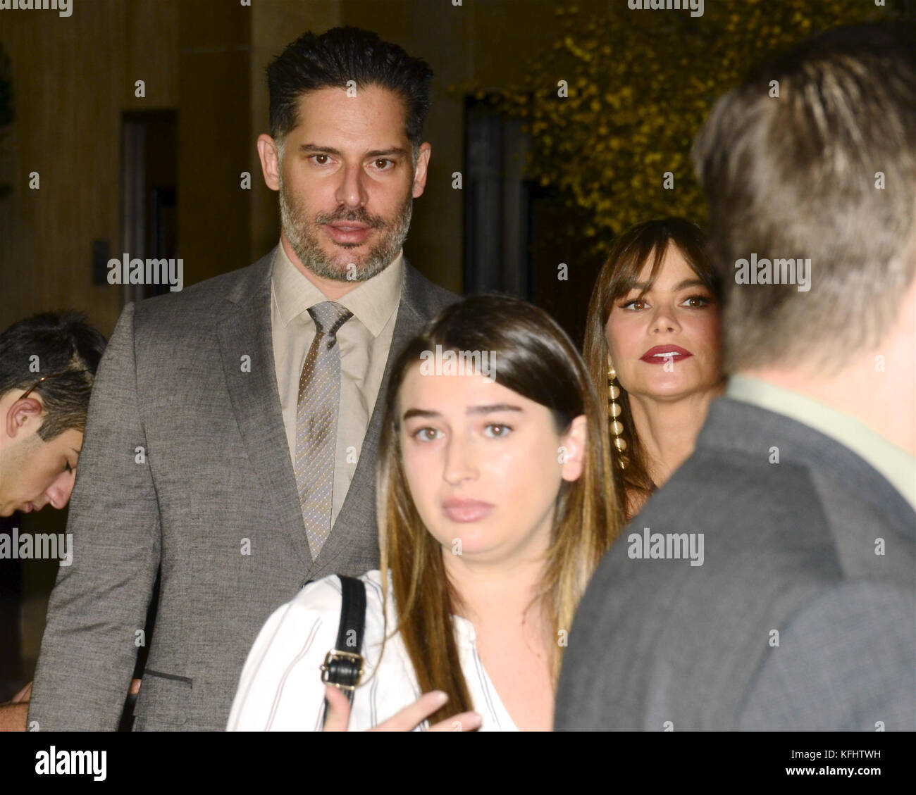 Los Angeles, California, USA. 28th Oct, 2017. JOE MANGANIELLO and SOFIA ...