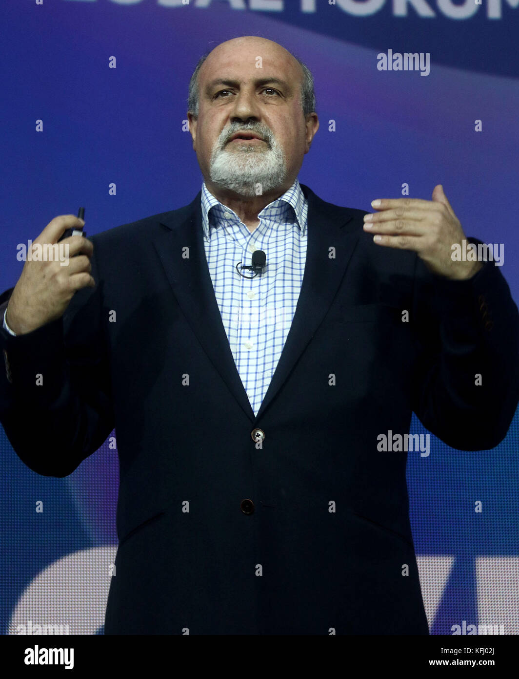 Queens, New York, USA. 27th Oct, 2017. Author of 'The Black Swan ...