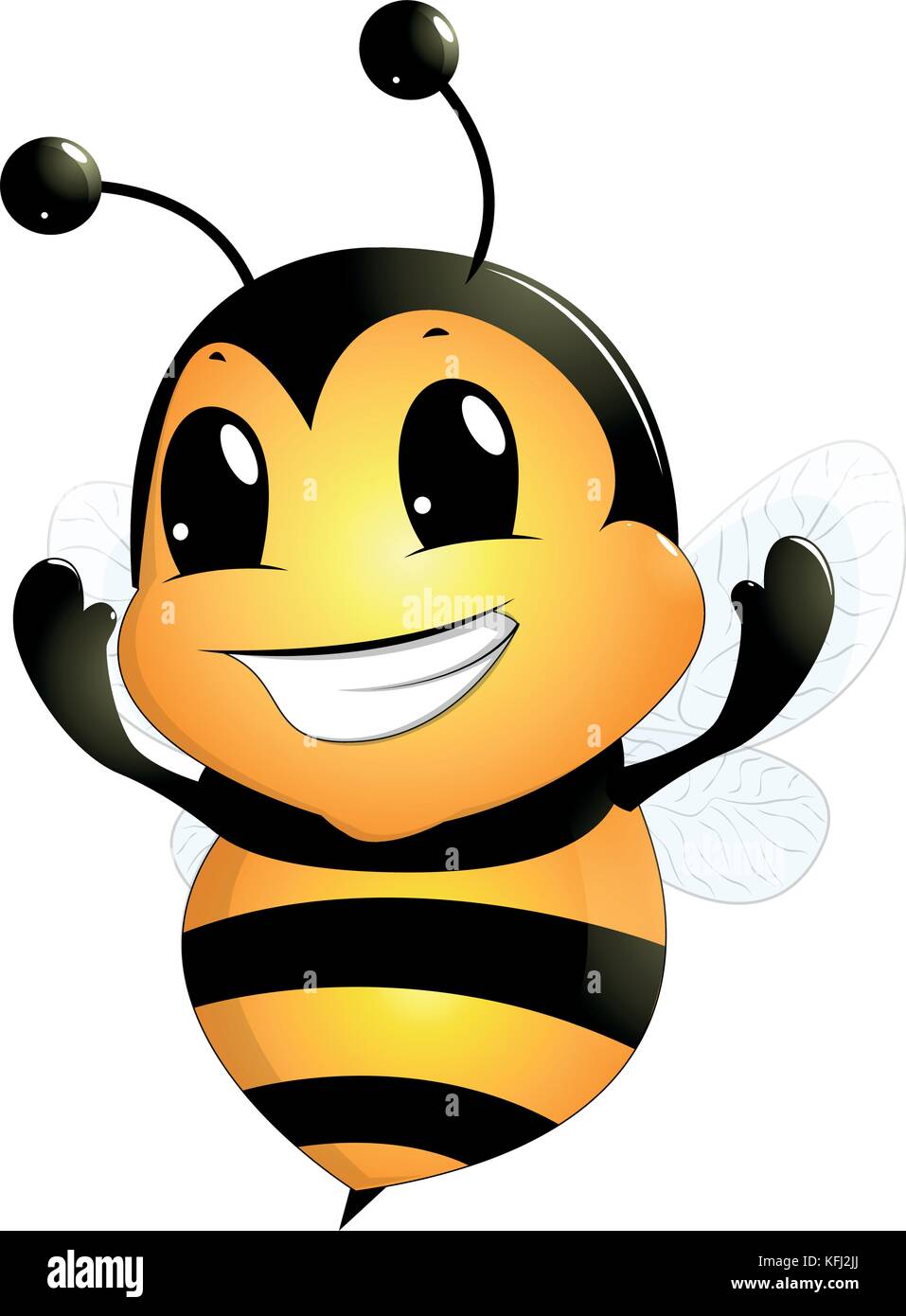 Beautiful cute bee Stock Vector Image & Art - Alamy