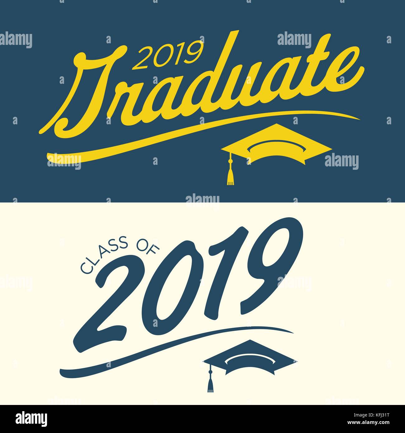 Class of 2019 Congratulations Grad Typography Stock Vector Image & Art ...
