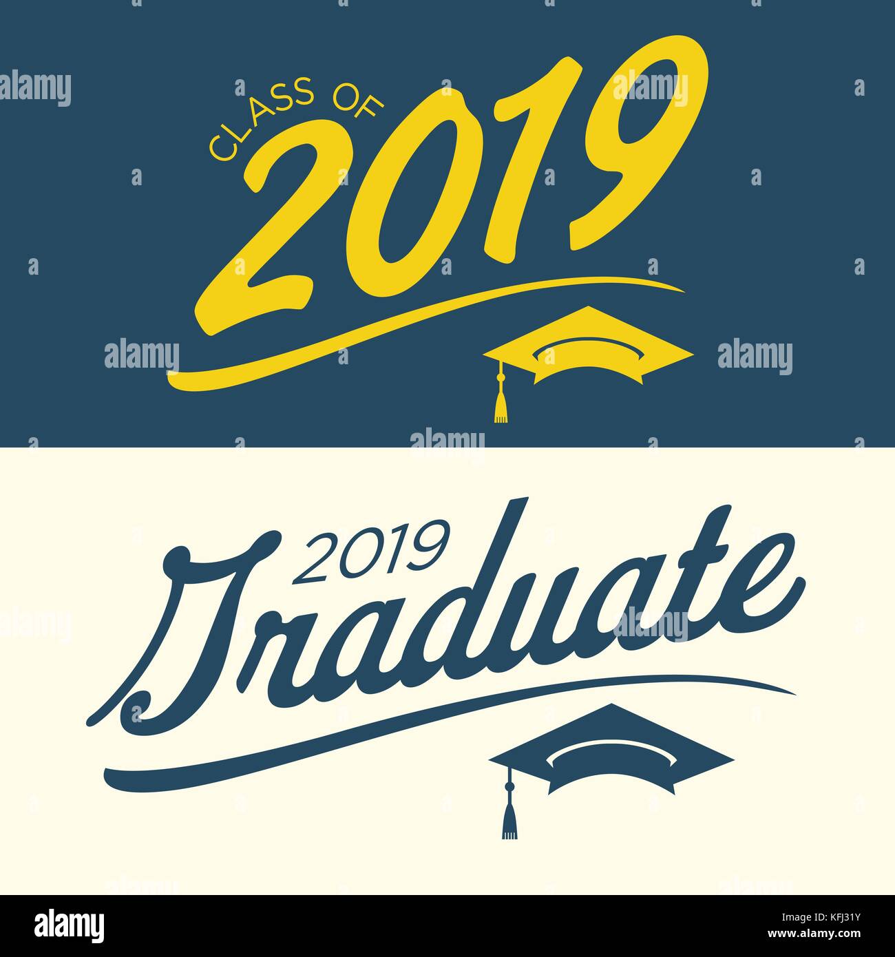 Class of 2019 Congratulations Grad Typography Stock Vector Image & Art ...