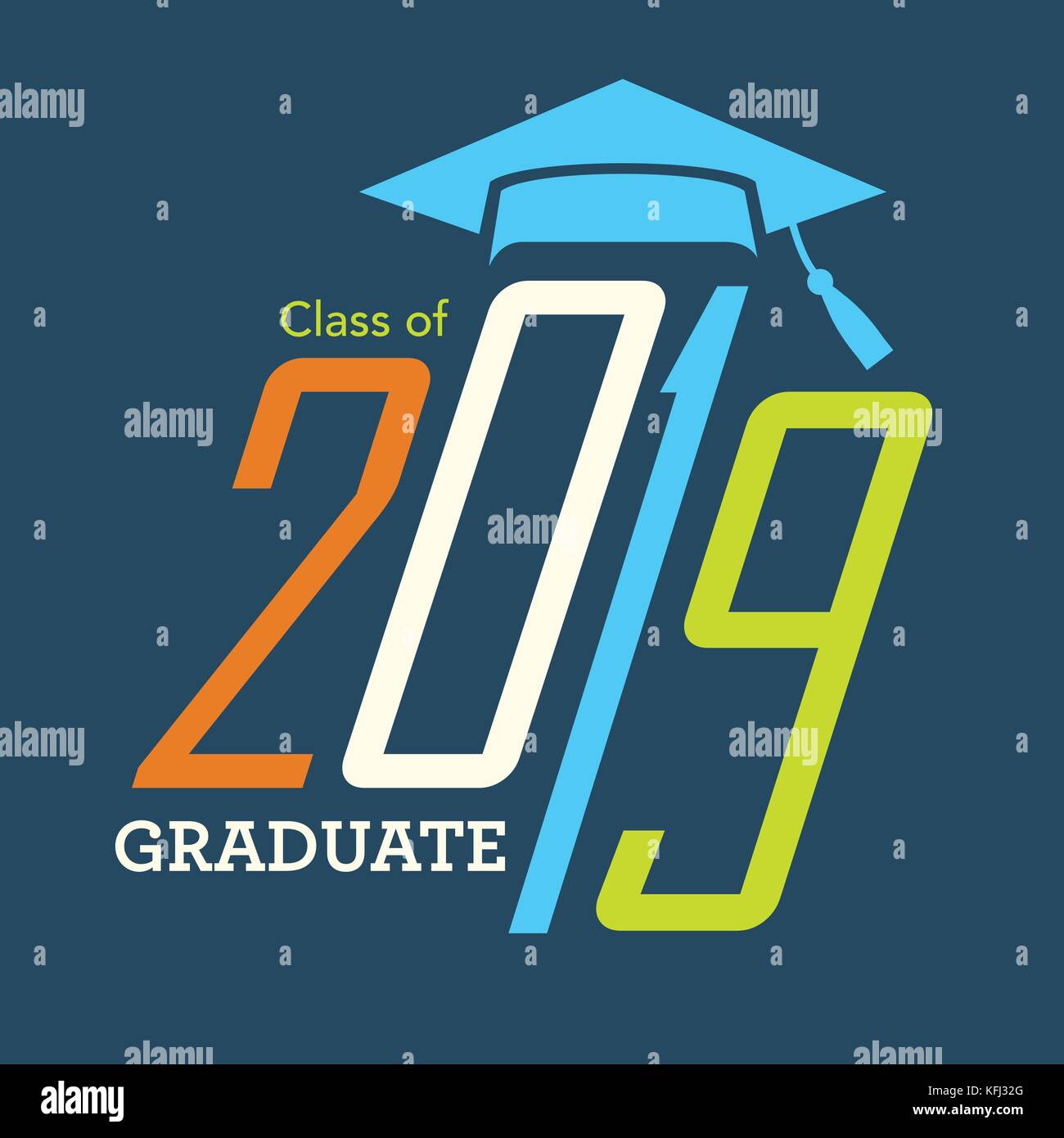 Class of 2019 Congratulations Grad Typography Stock Vector Image & Art ...