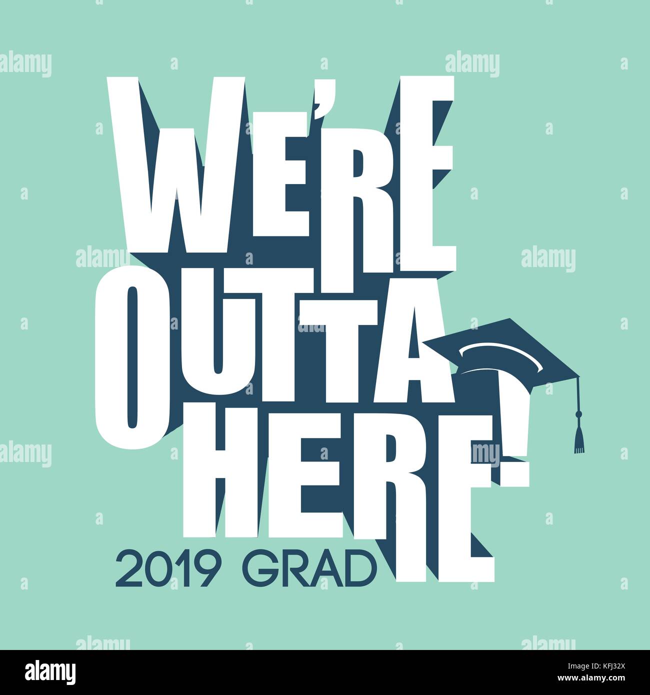 Class of 2019 Congratulations Grad Typography Stock Vector Image & Art ...