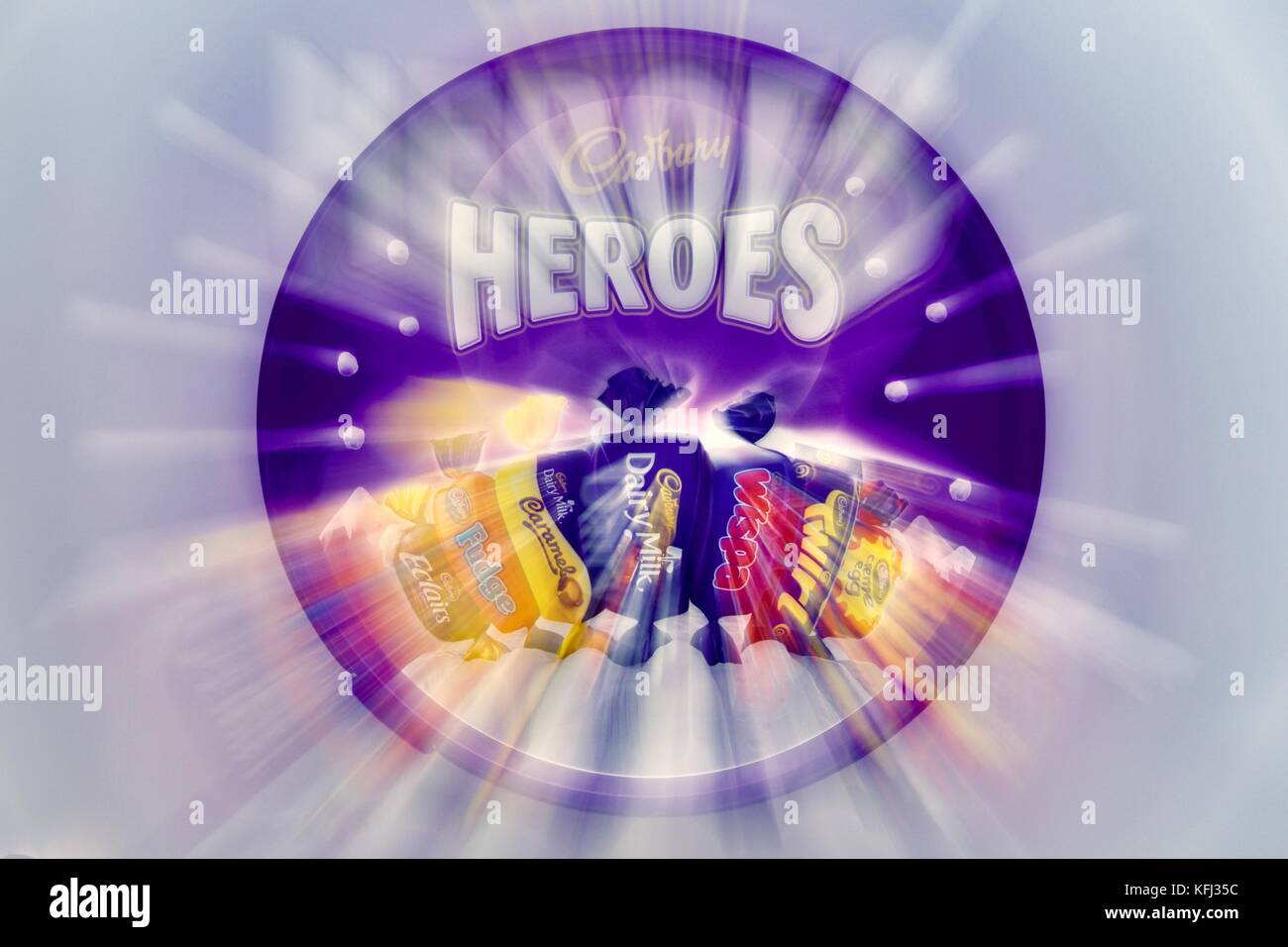 Tub of cadbury heroes chocolates hi-res stock photography and images ...