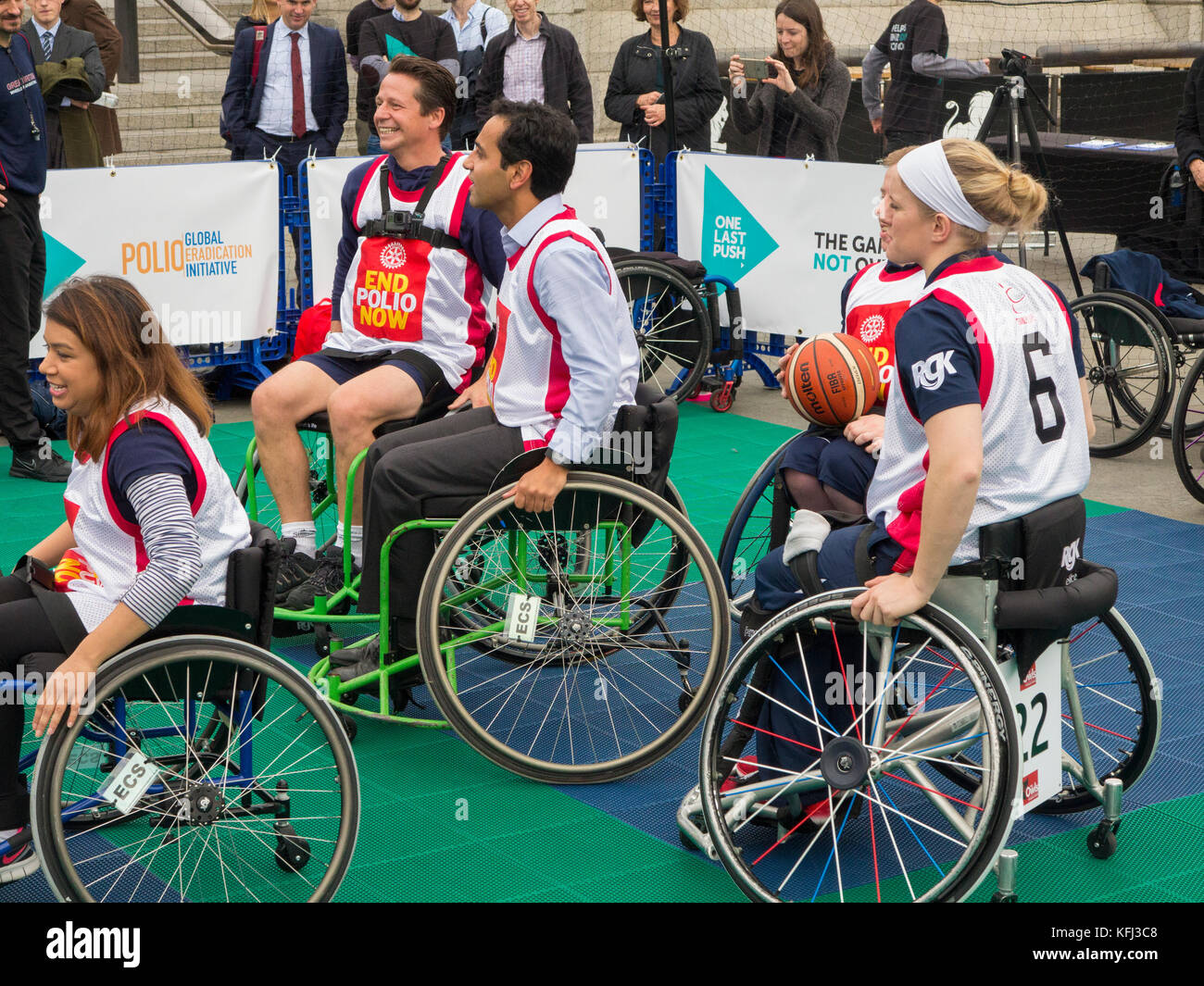 British MP's & British Wheelchair Basketball players playing wheelchair ...