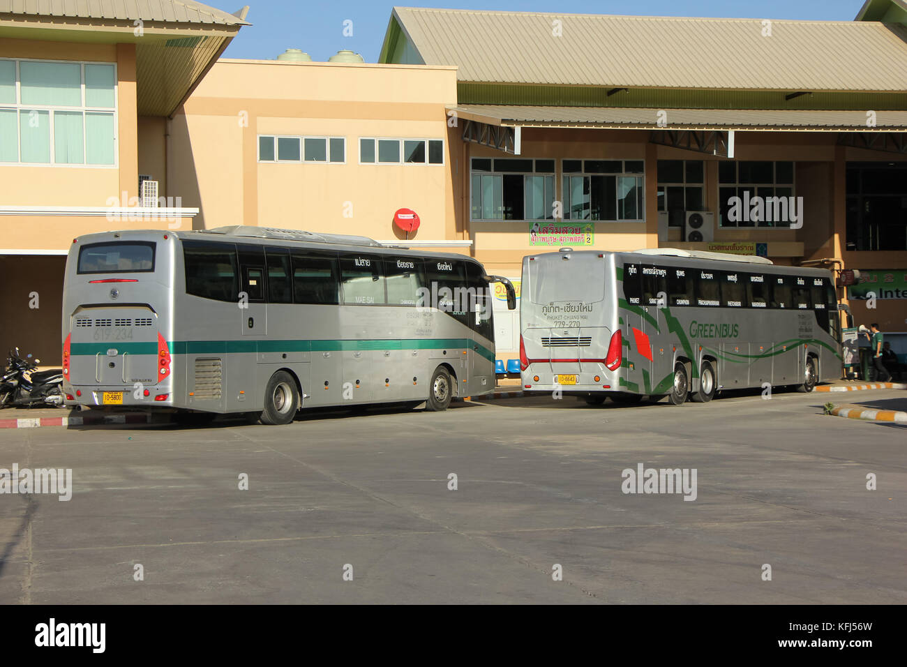 CHIANGMAI, THAILAND -NOVEMBER 25 2015: New Scania 15 Meter bus of ...
