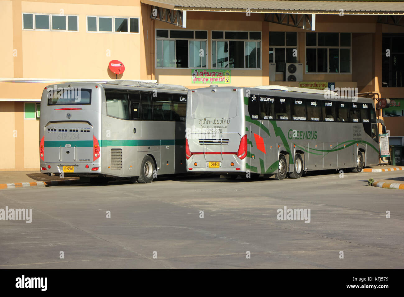 CHIANGMAI, THAILAND -NOVEMBER 25 2015: New Scania 15 Meter bus of ...