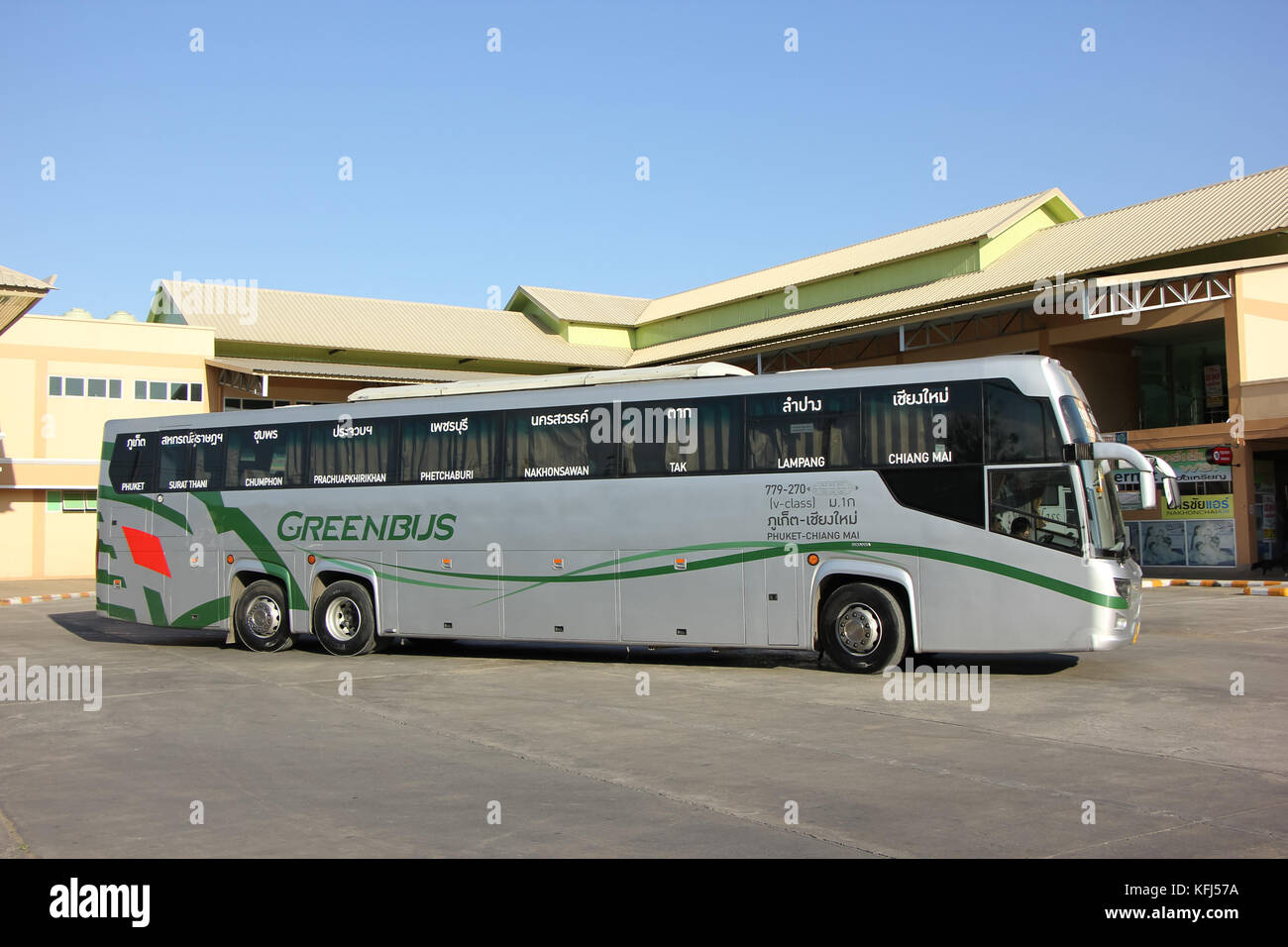 CHIANGMAI, THAILAND -NOVEMBER 25 2015: New Scania 15 Meter bus of ...