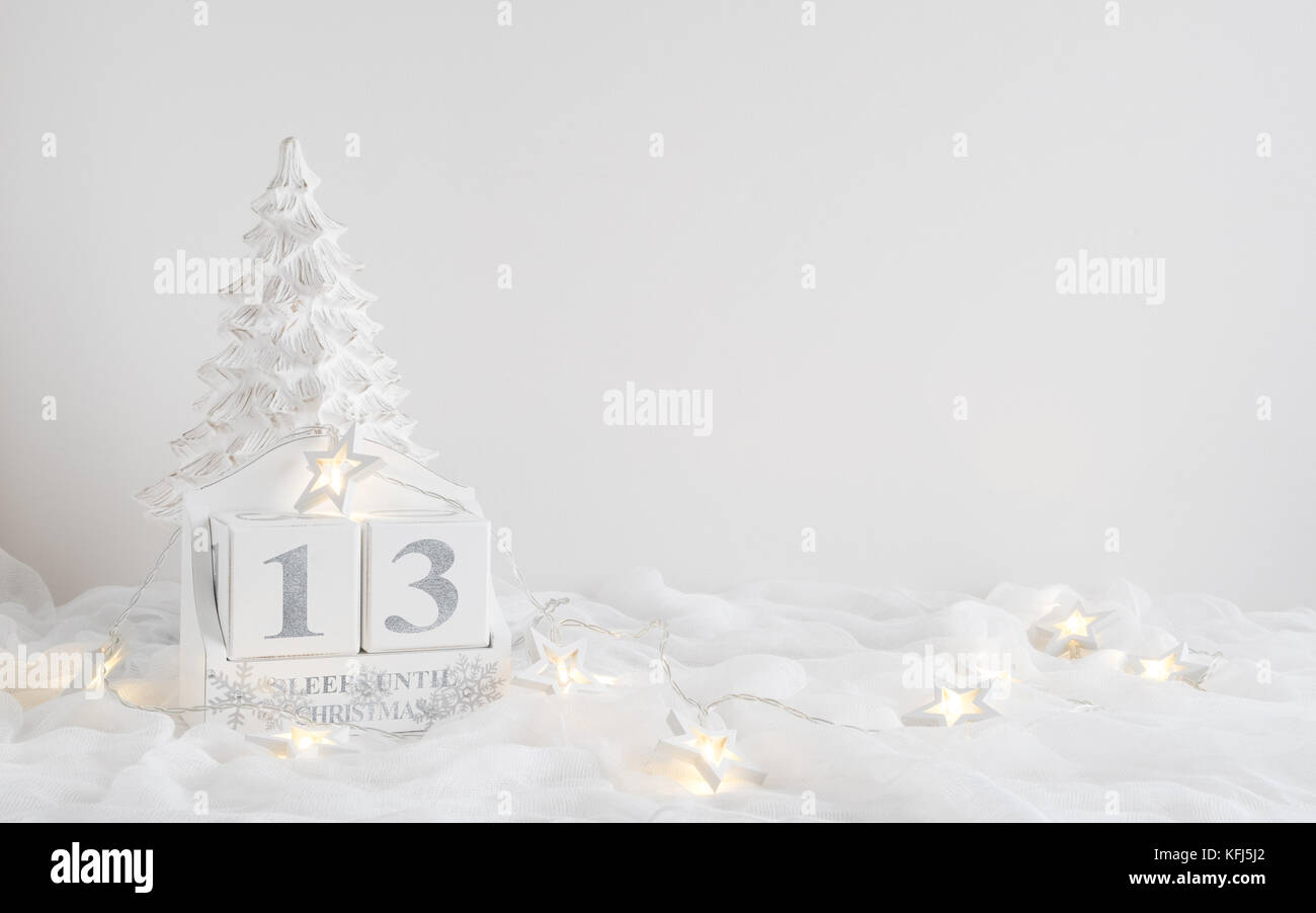 December Save the Date calendar for Christmas. Displays number of ...