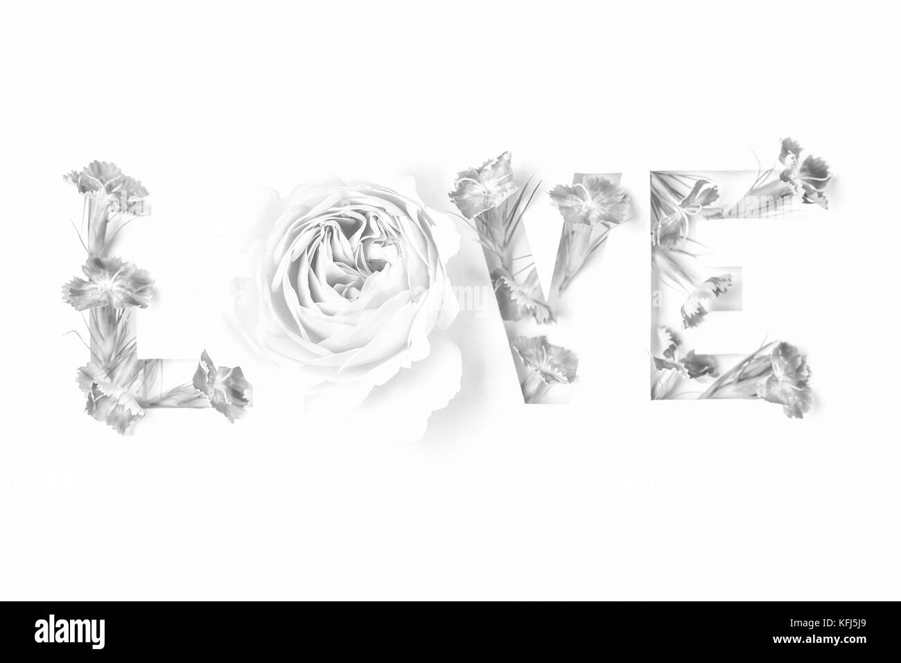 Love word in pink Black and White Stock Photos & Images - Alamy