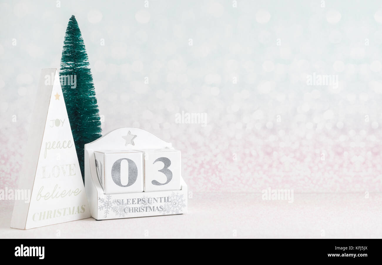 December Save the Date calendar for Christmas. Displays number of ...