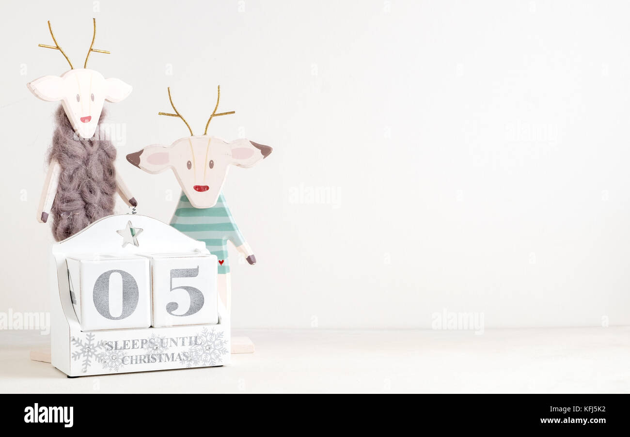 December Save the Date calendar for Christmas. Displays number of ...