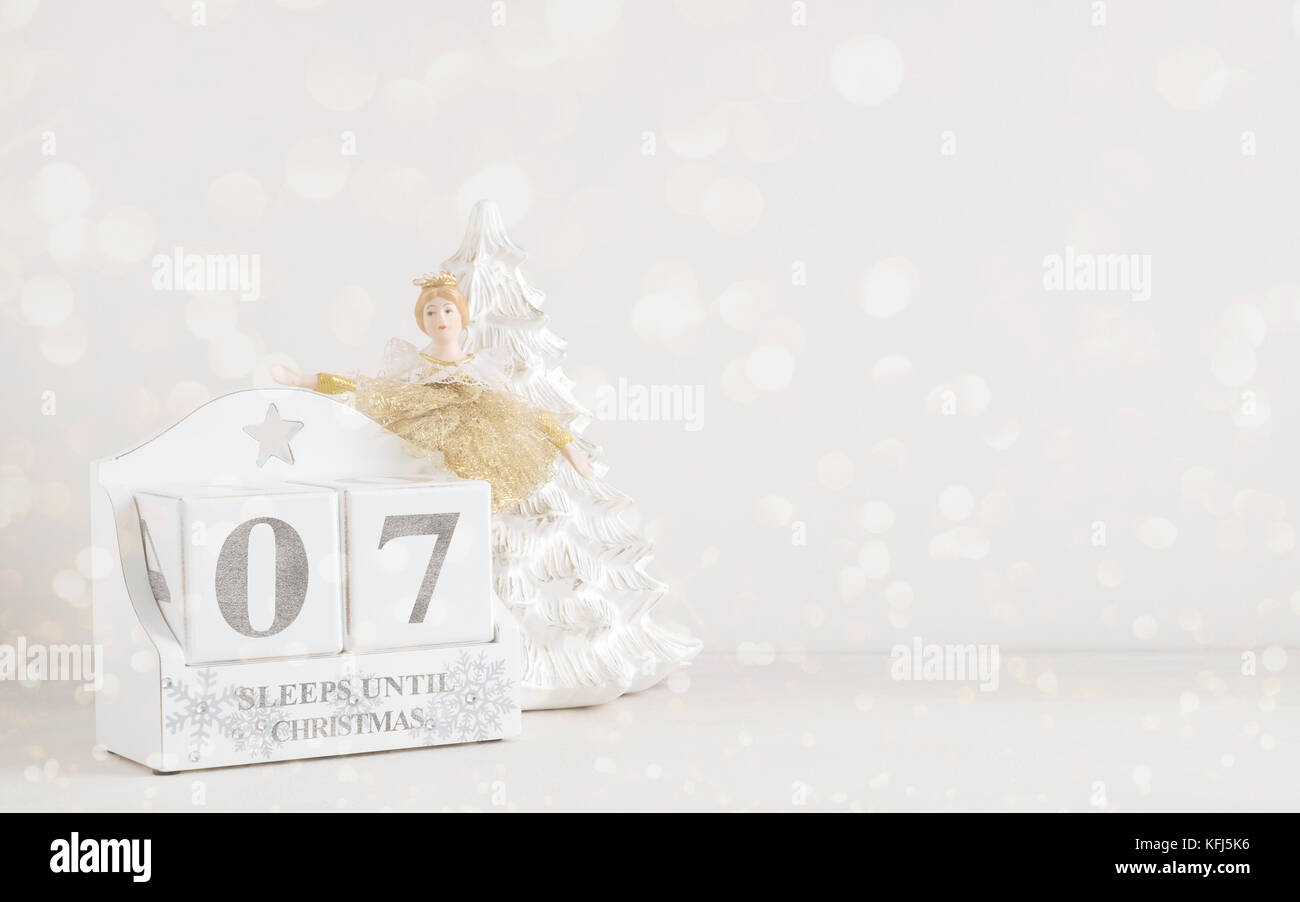 December Save the Date calendar for Christmas. Displays number of ...