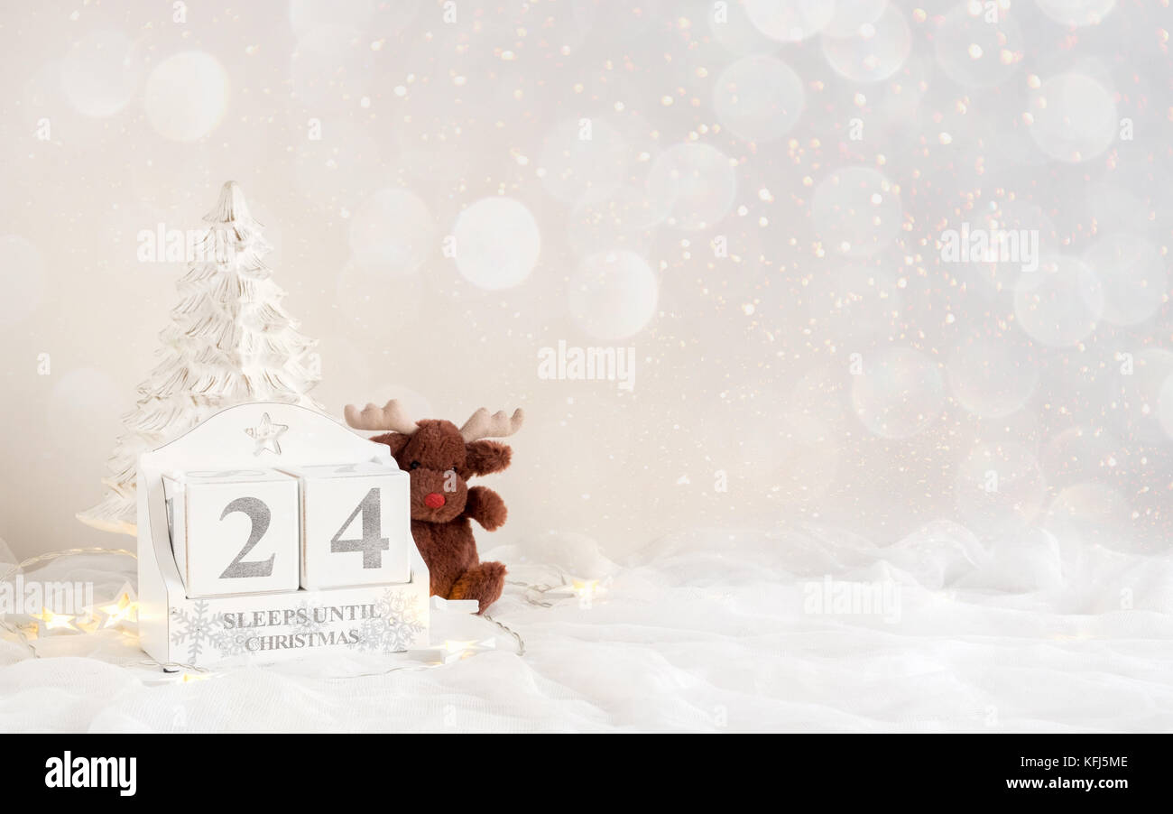 December Save the Date calendar for Christmas. Displays number of ...