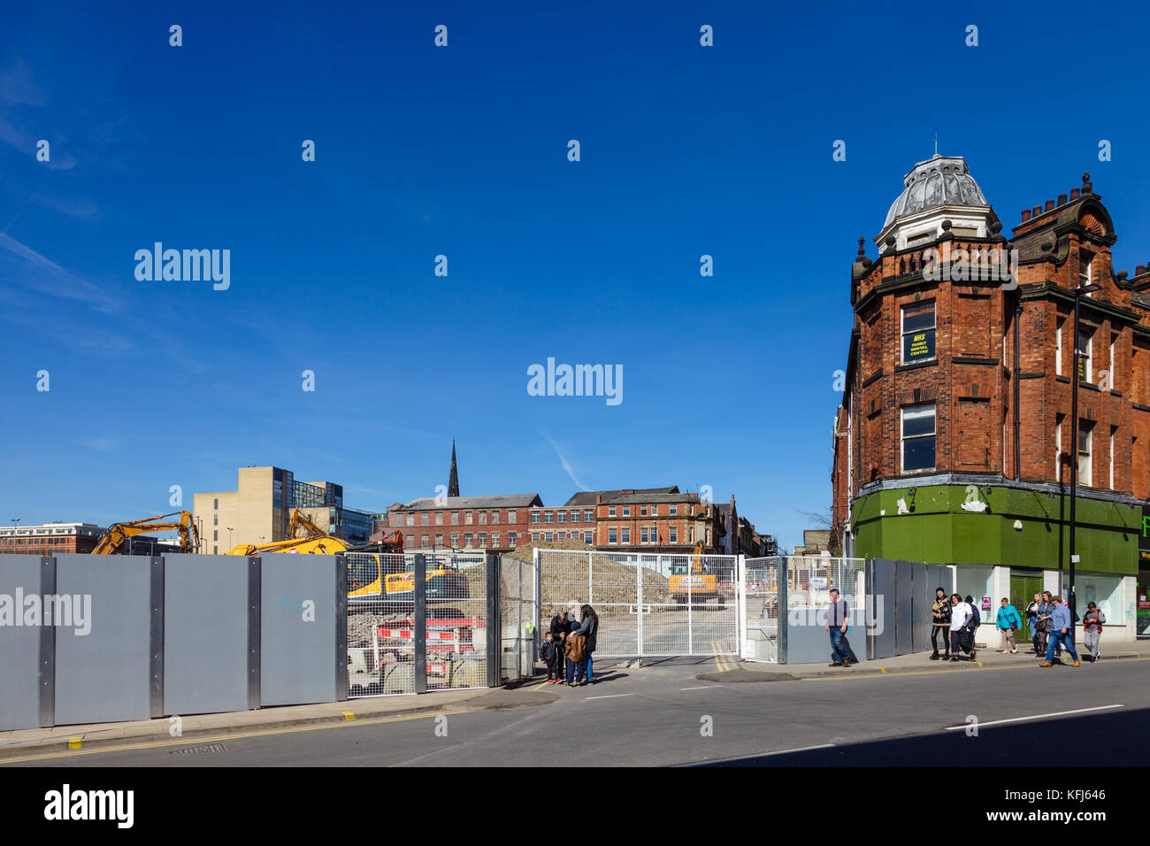 Demolition of Grosvenor House Hotel from Pinstone Street, May 2017 ...