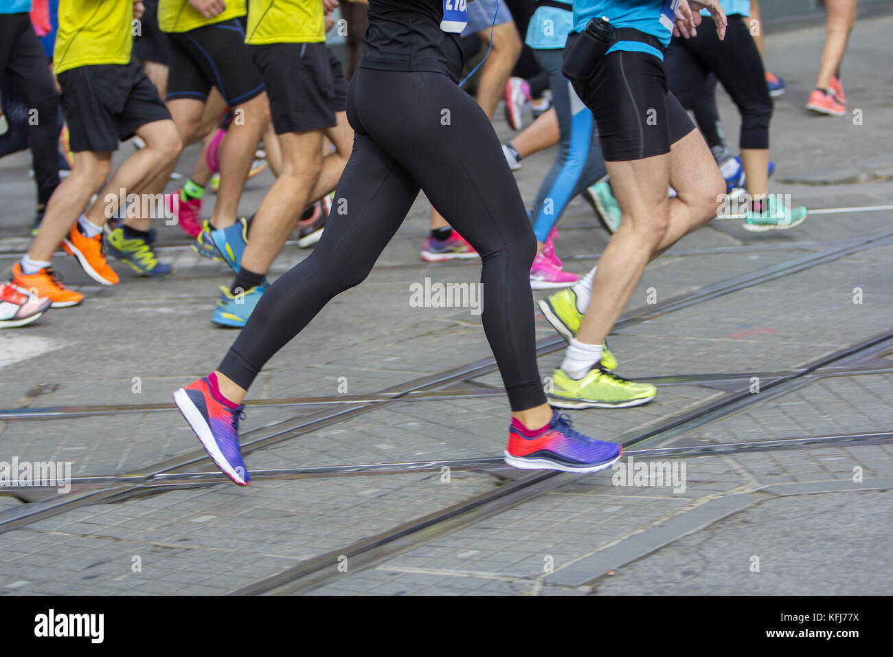 City marathon race hi-res stock photography and images - Alamy