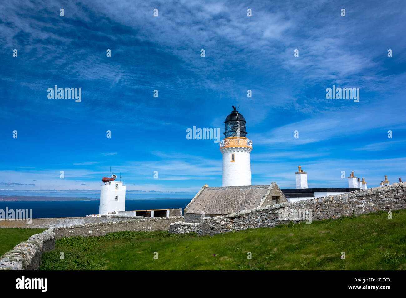 Dunnet Head Lighthouse, Caithness, Scotland, United Kingdom Stock Photo ...