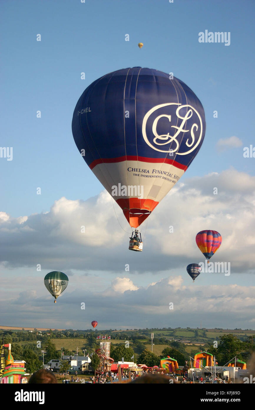 Bristol Balloon Fiesta, Ashton Court Estate, Bristol UK Stock Photo - Alamy