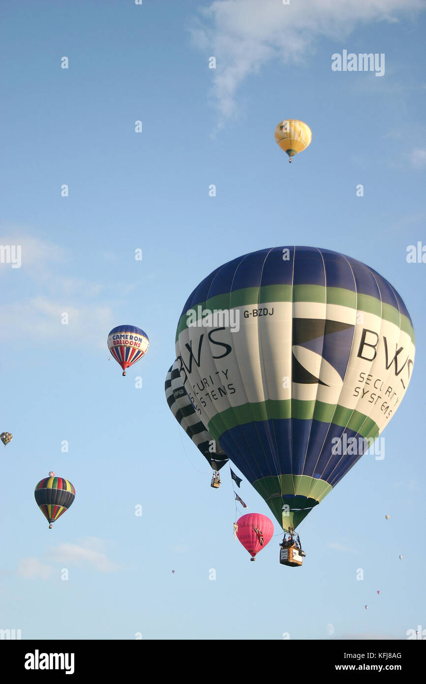 Bristol Balloon Fiesta, Ashton Court Estate, Bristol UK Stock Photo - Alamy