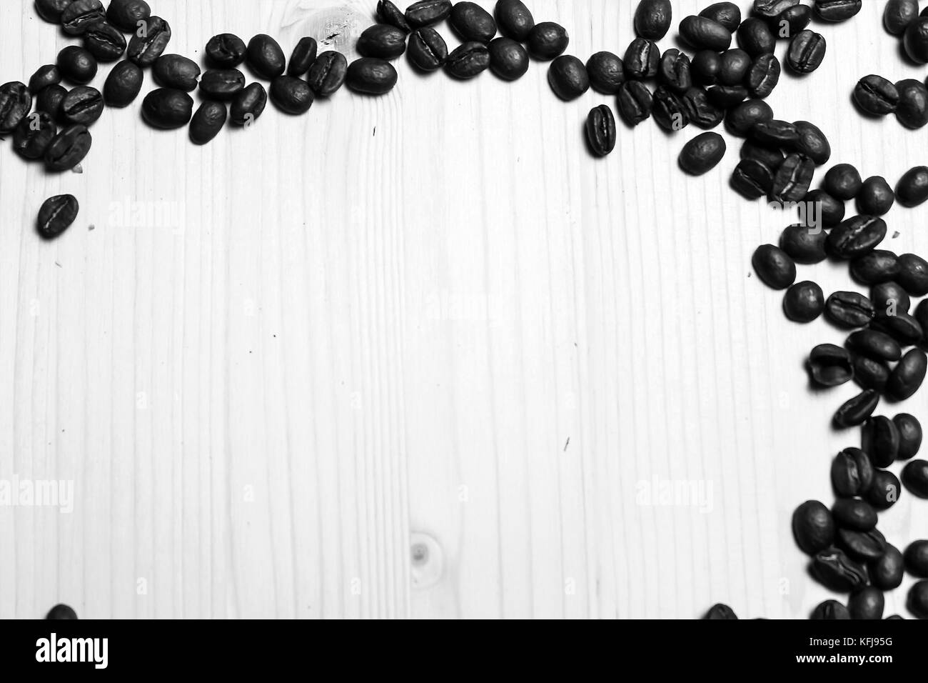 coffee beans on the table Stock Photo - Alamy