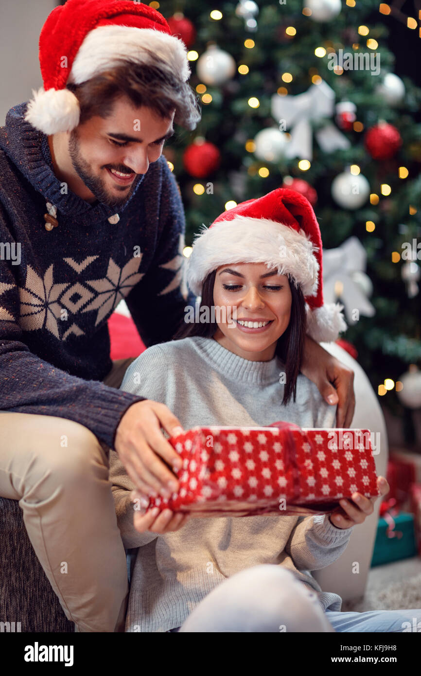Traditional present at Christmas Stock Photo - Alamy