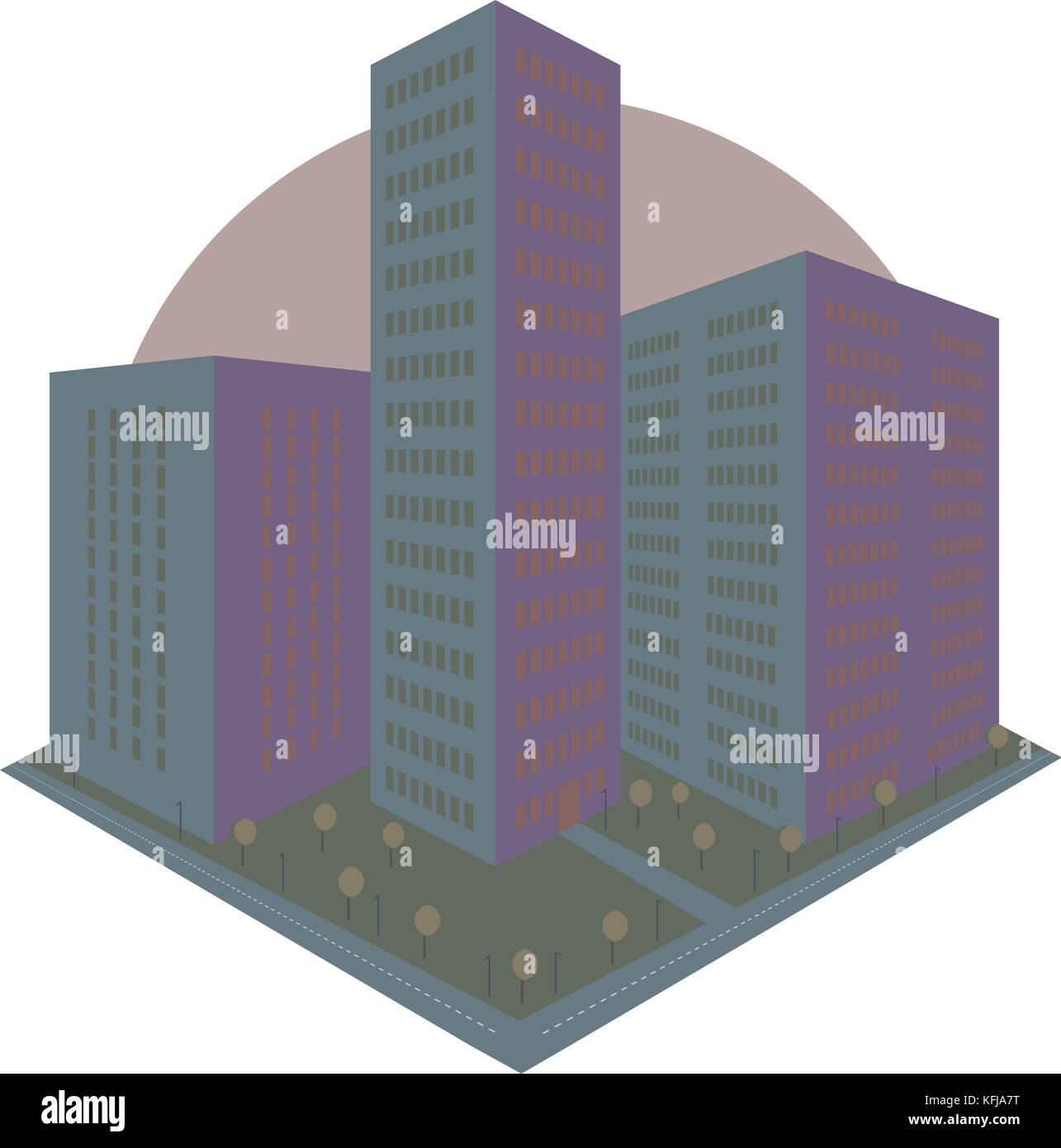Icon modern perspective skyscraper Stock Vector Images - Alamy