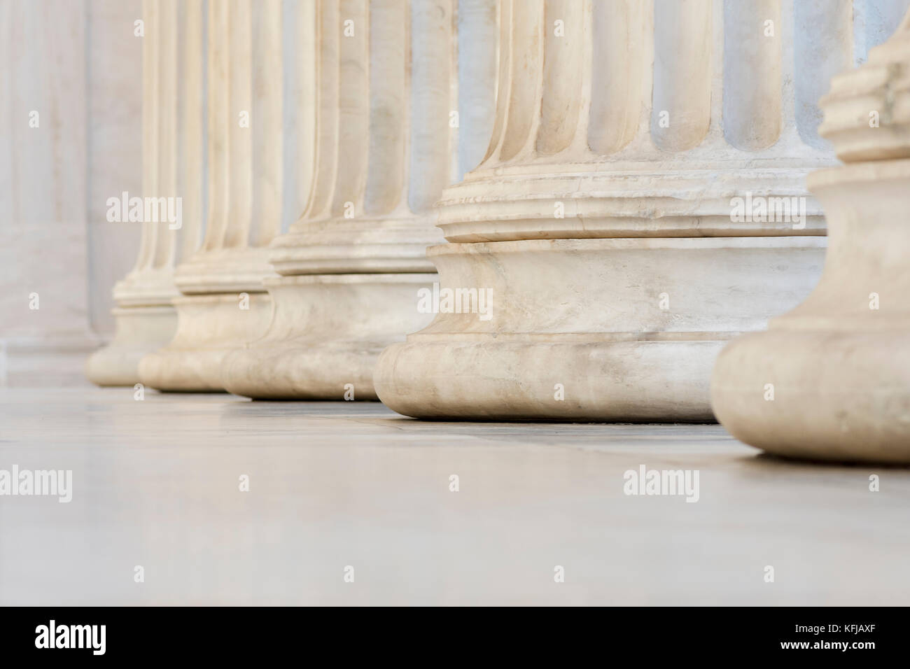 marble columns of academy of athens Stock Photo - Alamy