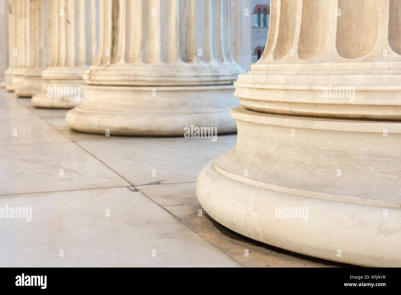 marble columns of academy of athens Stock Photo - Alamy