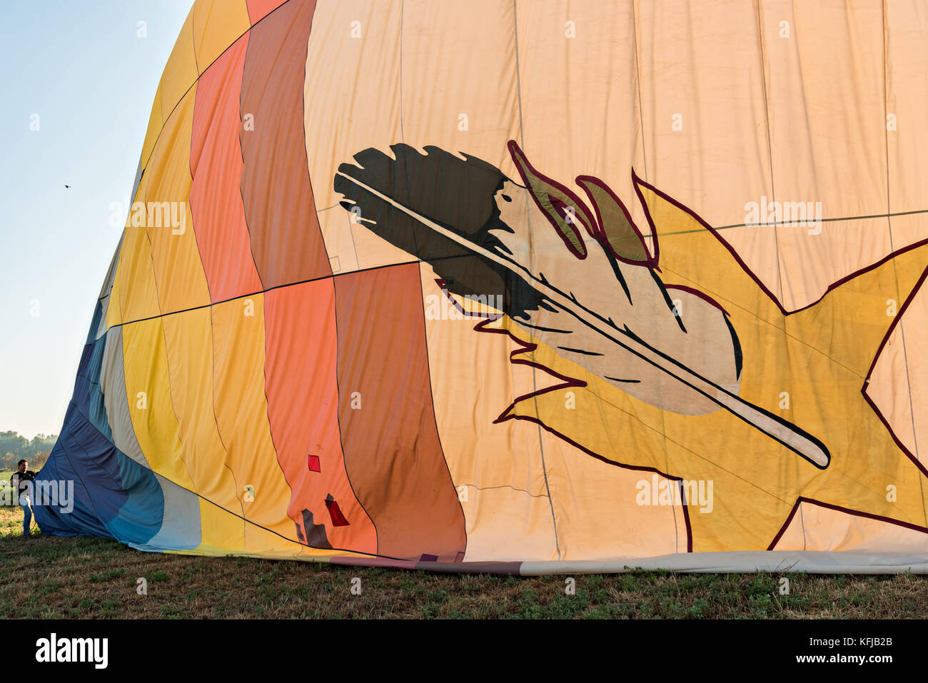 Hot air balloon deflating after hi-res stock photography and images - Alamy