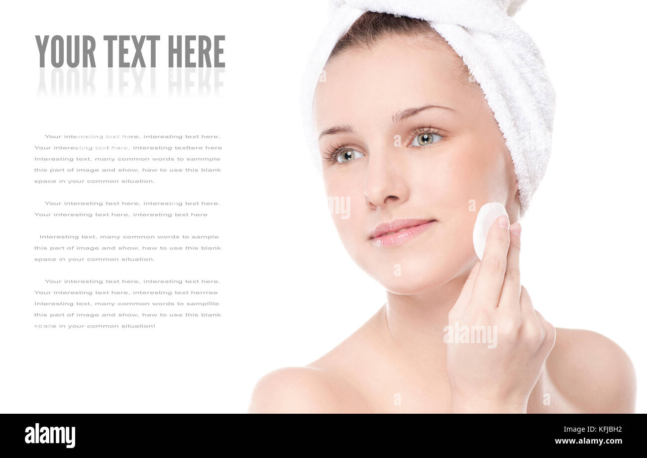Young woman with perfect health skin of face Stock Photo - Alamy